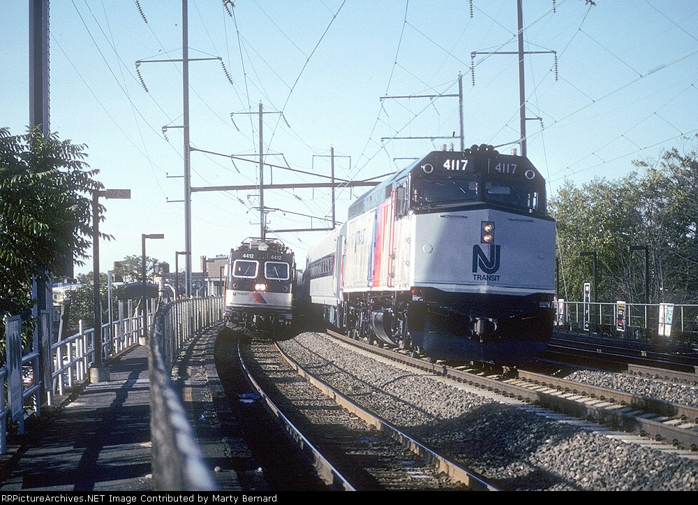 NJT 4412 and 4117 @ 6:17 pm